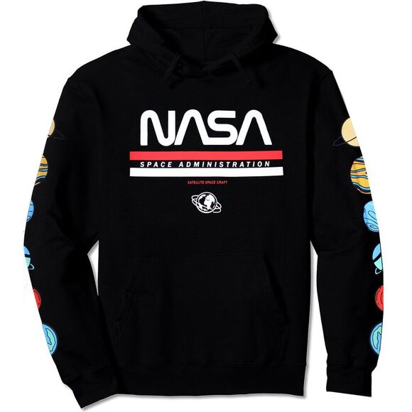 NASA | Shirts | Nasa Space Administration Mens Hoodie Black | Poshmark
